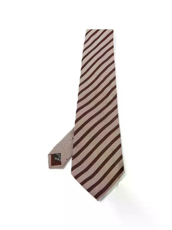 Versace Greca-print Tie - Red