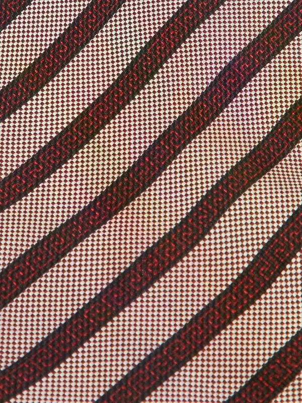 Versace Greca-print Tie - Red