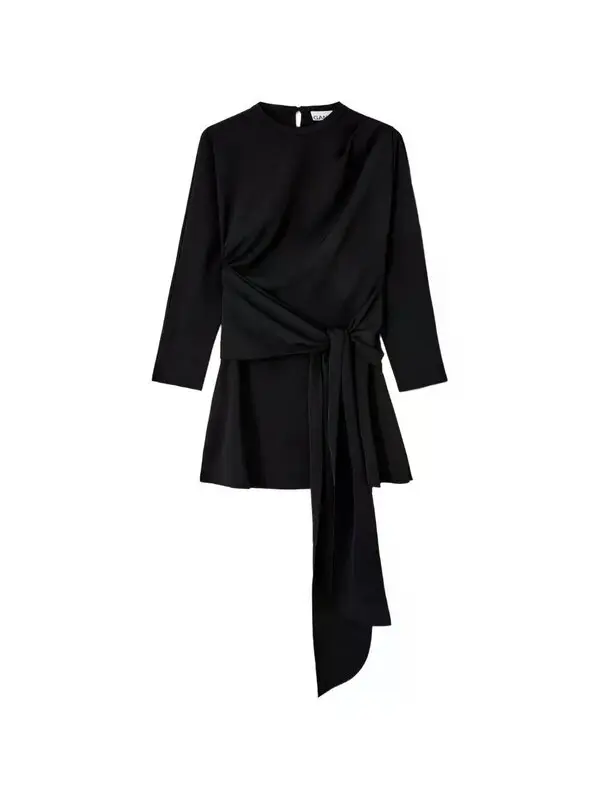 GANNI Crepe Dress - Black