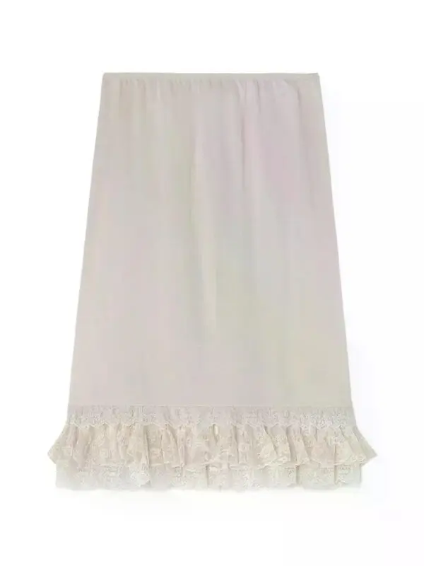 GANNI Skirt In Frill Satin