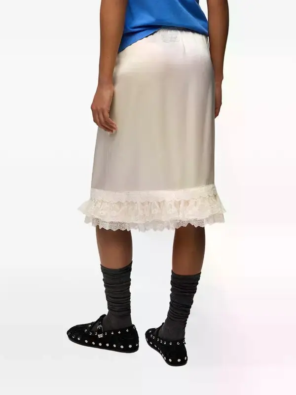 GANNI Skirt In Frill Satin