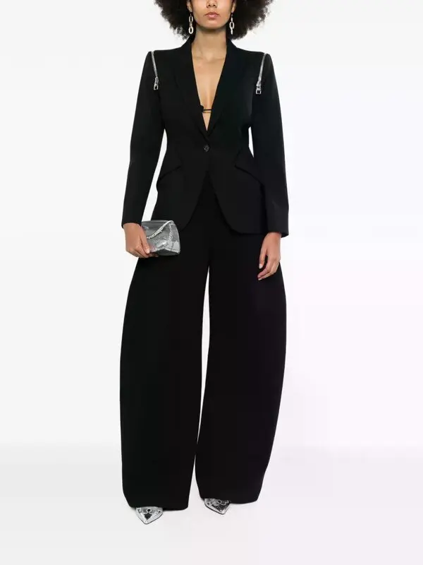 ISABEL SANCHIS Structured Curved-leg Palazzo Pants