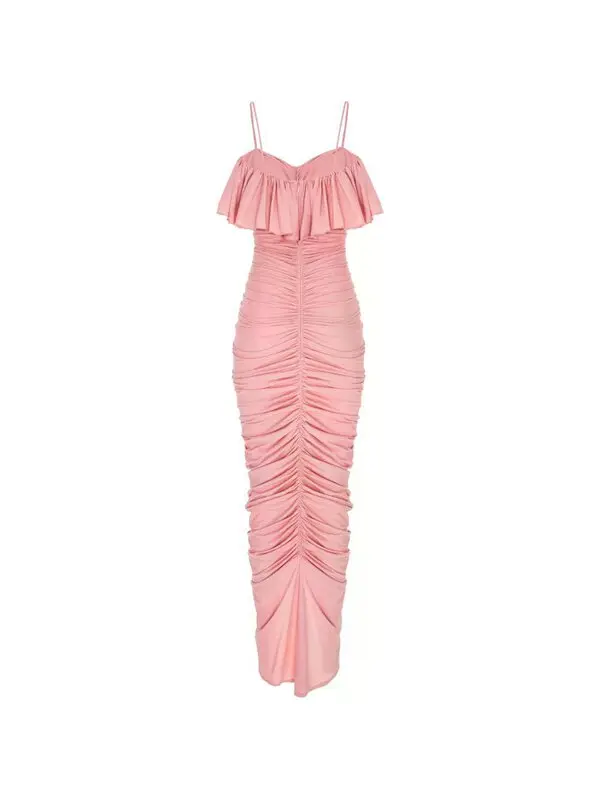 V:PM ATELIER Perry Ruffled Ruched Maxi Dress