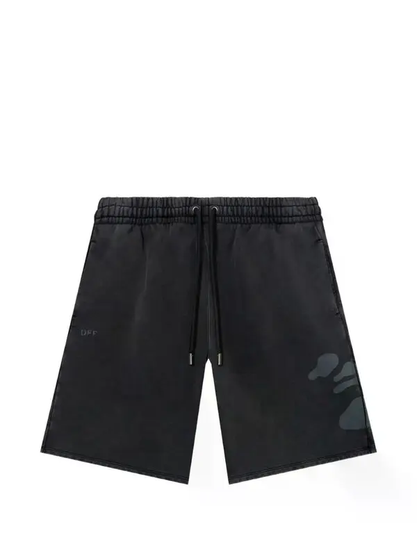 Off-White Swimming Face Skate Shorts - Black