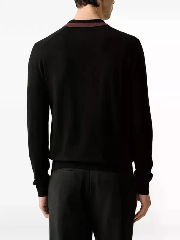 TRUSSARDI Contrast-collar Polo Shirt