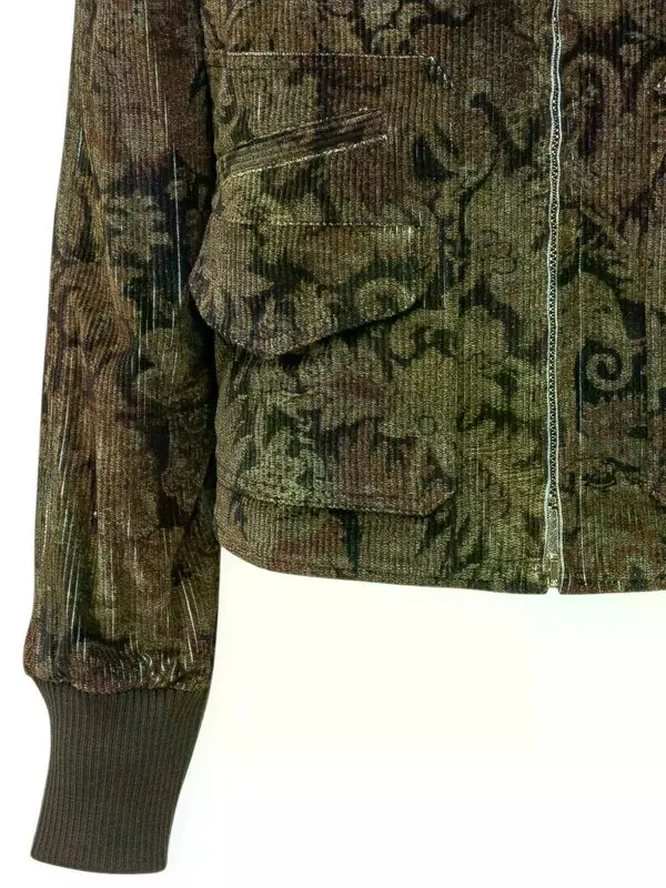 PIERRE-LOUIS MASCIA Gridox Floral-print Corduroy Jacket