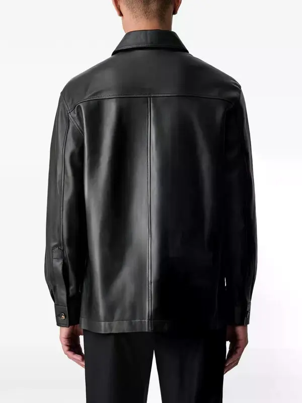 Drole De Monsieur D Mirror Leather Shirt