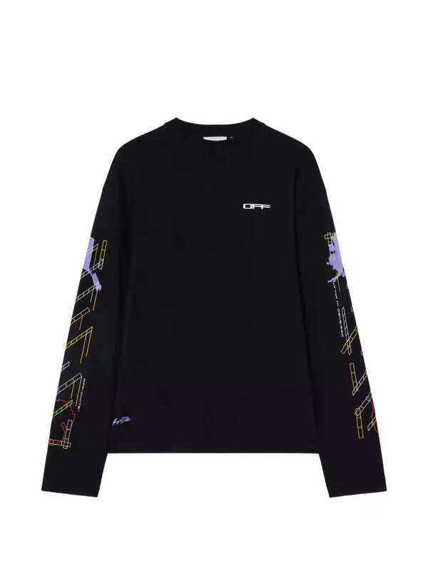 Off-White Archigeography Arrow Skate Long-sleeve T-shirt - Black