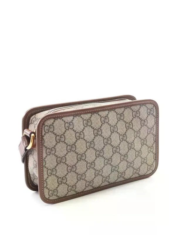 Gucci 2000-2015 Gg Supreme Interlocking G Crossbody Bag - Neutrals