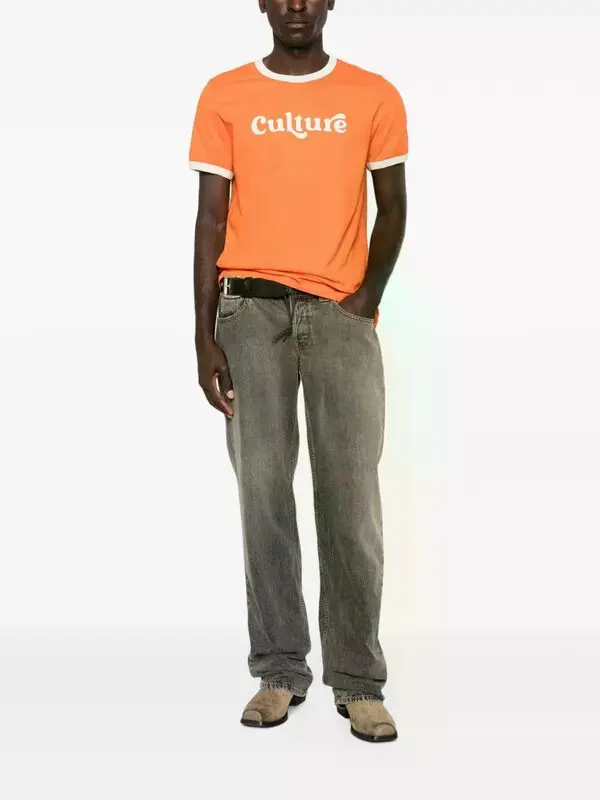 GOLDEN GOOSE Slim-fit T-shirt In Cotton With Contrasting Edges