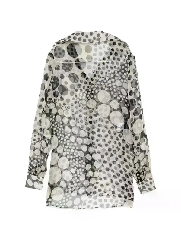 ISABEL SANCHIS Polka-dot Sheer Shirt
