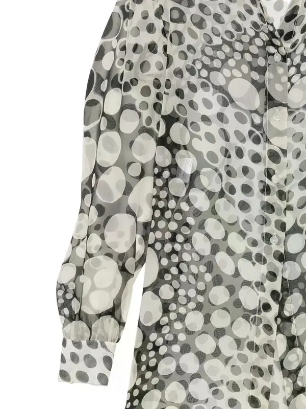 ISABEL SANCHIS Polka-dot Sheer Shirt