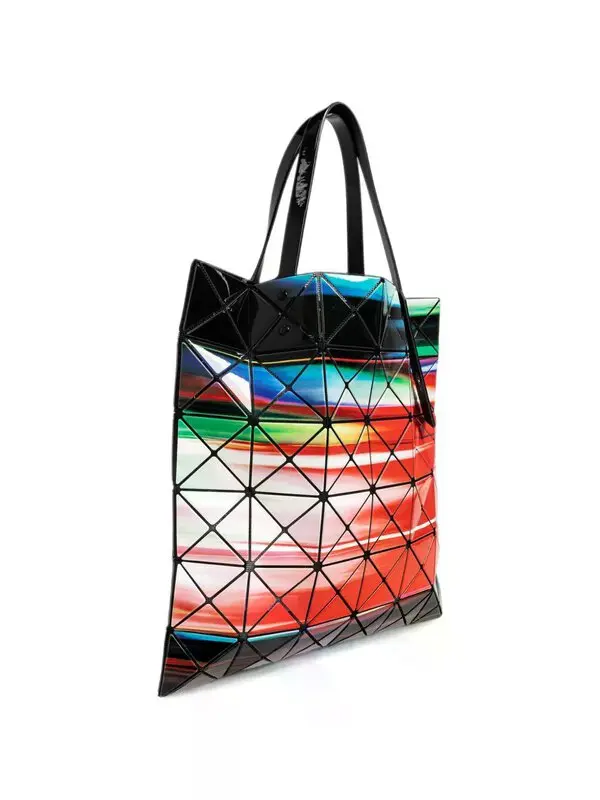Issey Miyake Warp Geometric-panel Tote Bag - Red