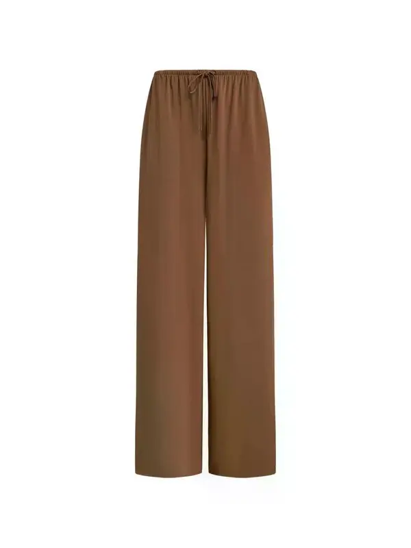 12 STOREEZ Crepe Drawstring-waist Palazzo Pants