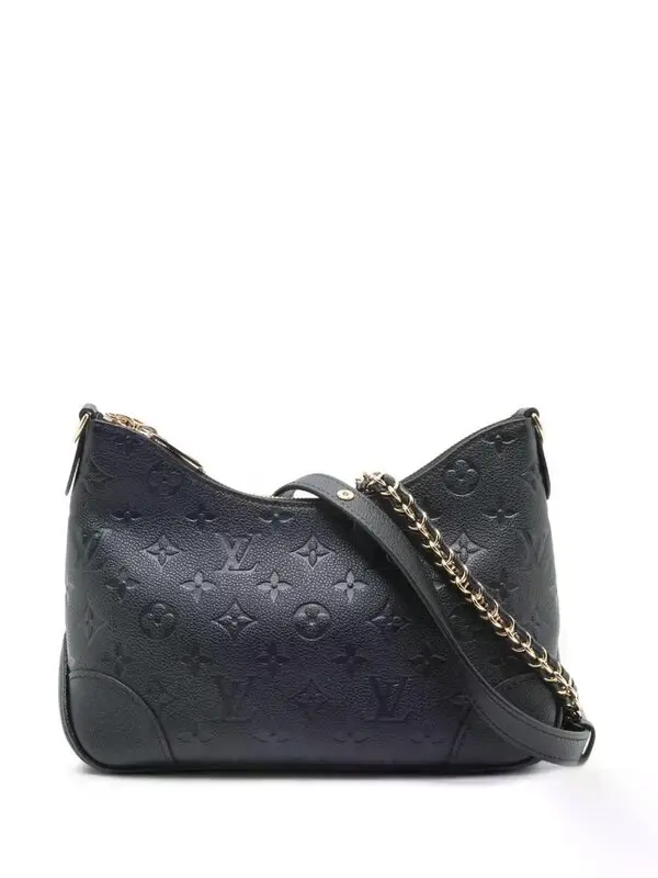 LOUIS VUITTON 2020-2026 Monogram Empreinte Boulogne Pm Shoulder Bag - Black