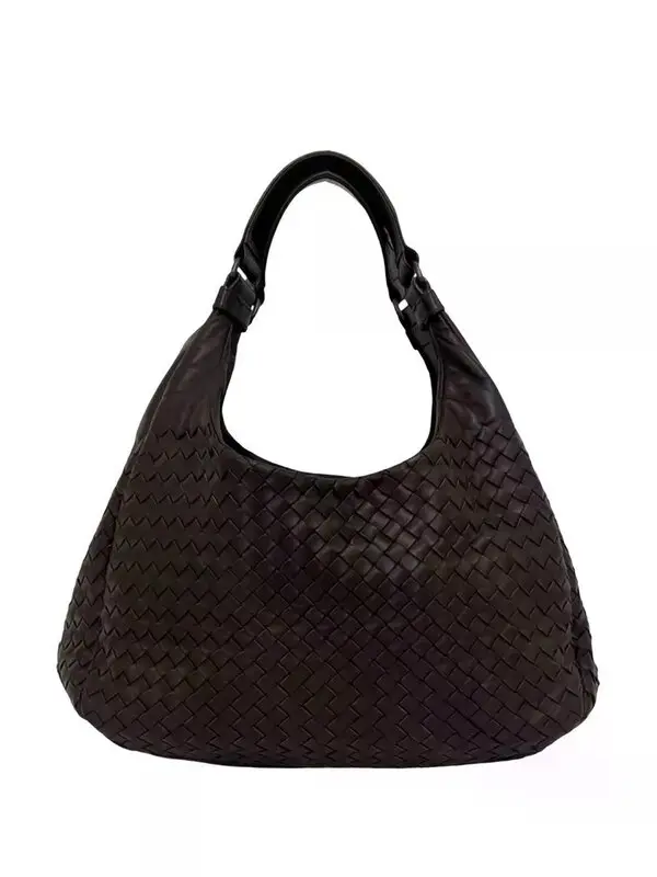 Bottega Veneta 2000-2010 Intrecciato Campana Hobo Bag - Brown