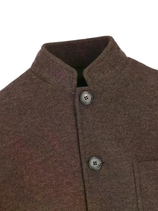 Loro Piana Spagna High-neck Button-up Jacket