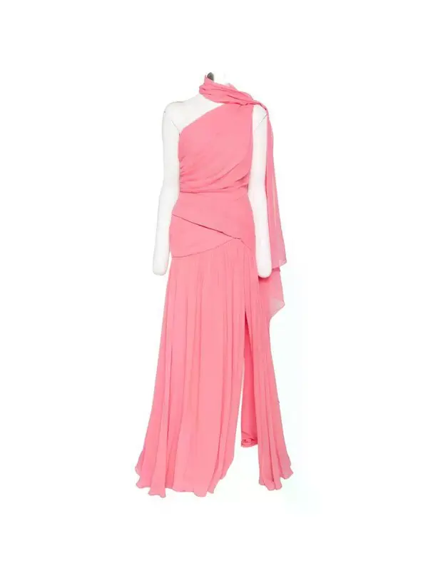 Elie Saab One-shoulder Draped Gown