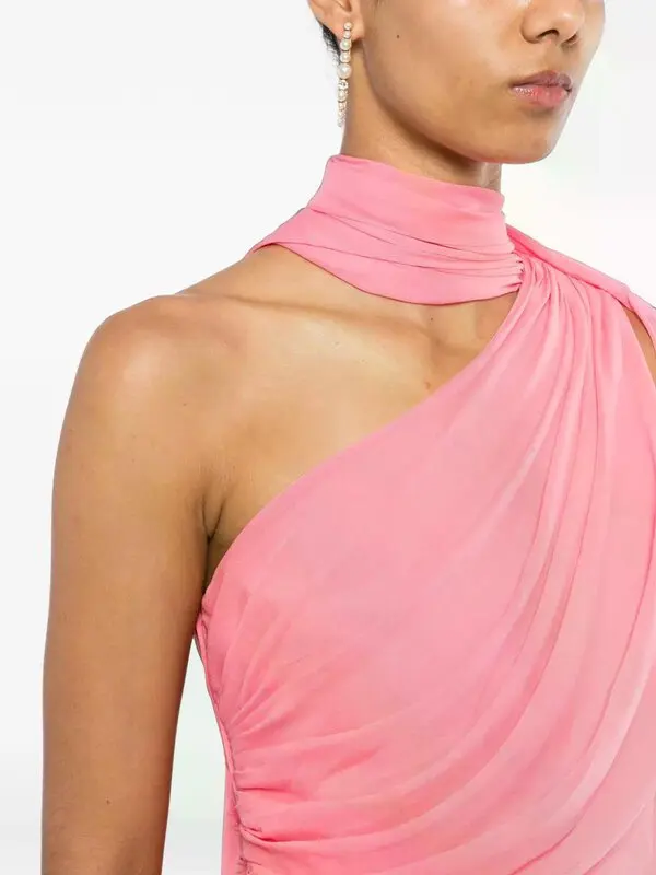 Elie Saab One-shoulder Draped Gown