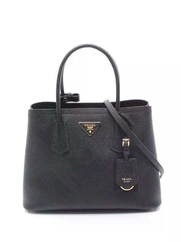 Prada 2013-2026 Small Saffiano Cuir Double Satchel