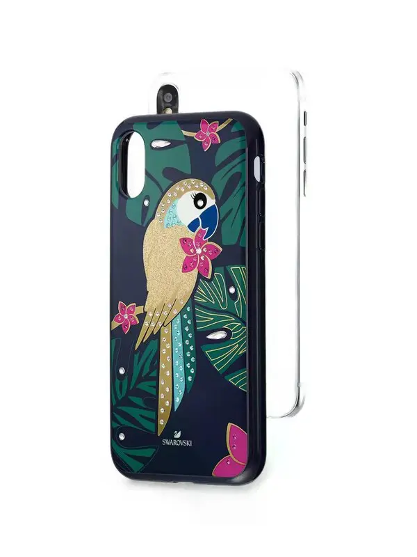 SWAROVSKI Parrot-motif Iphone Xs Case
