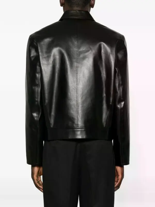 JIL SANDER Zip-up Leather Jacket