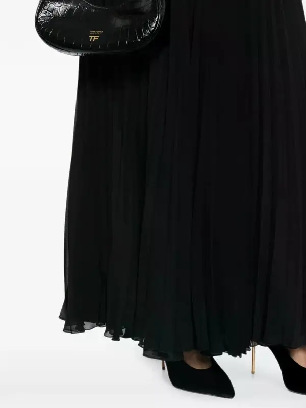ISABEL SANCHIS Pleated Maxi Skirt