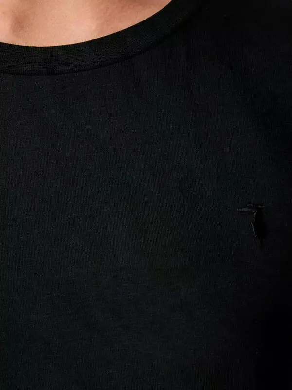 TRUSSARDI Logo-embroidered T-shirt