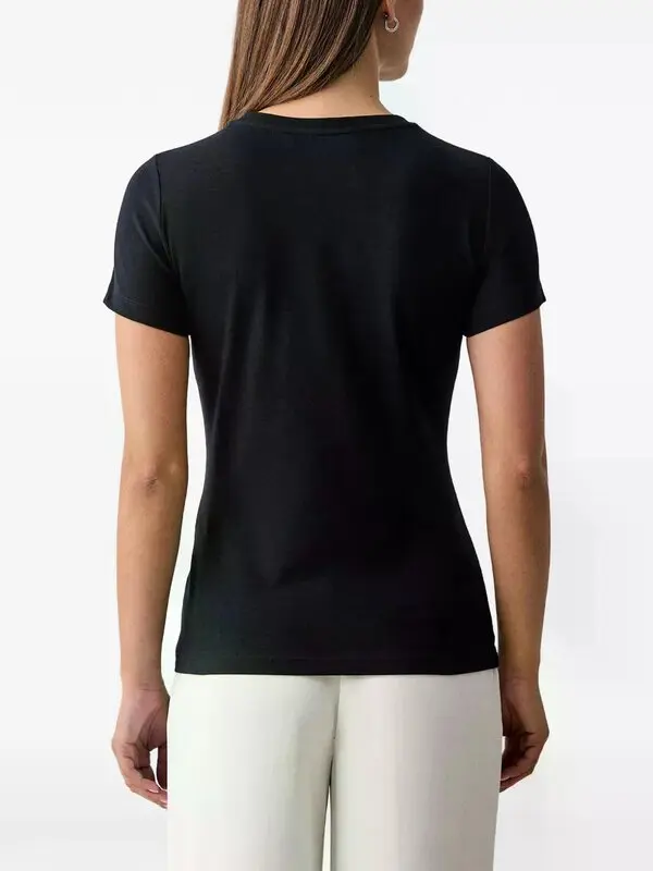TRUSSARDI Logo-embroidered T-shirt