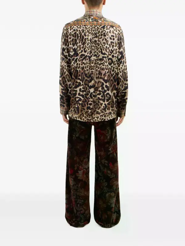PIERRE-LOUIS MASCIA Leopard-print Silk Shirt