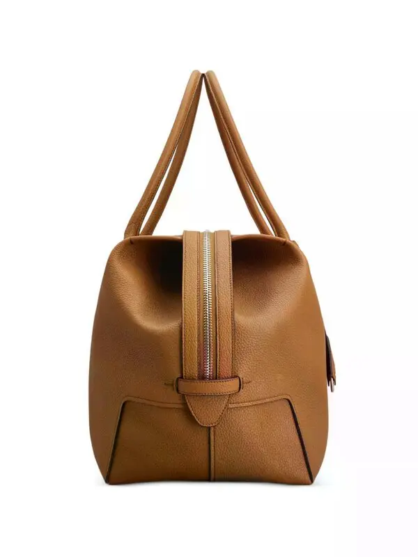 TOD'S Logo-patch Pebbled Duffle Bag