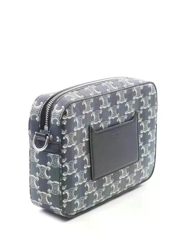 Celine Triomphe Coated Canvas Camera Cross Body Bag - Green