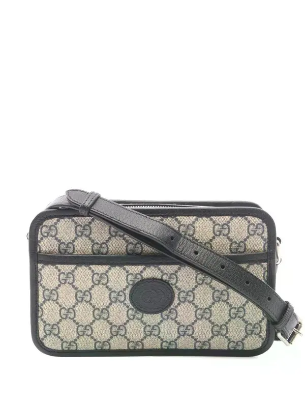 Gucci 2000-2015 Gg Supreme Interlocking G Crossbody Bag - Neutrals