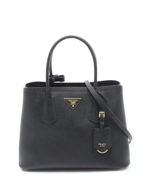 Prada 2013-2026 Small Saffiano Cuir Double Satchel