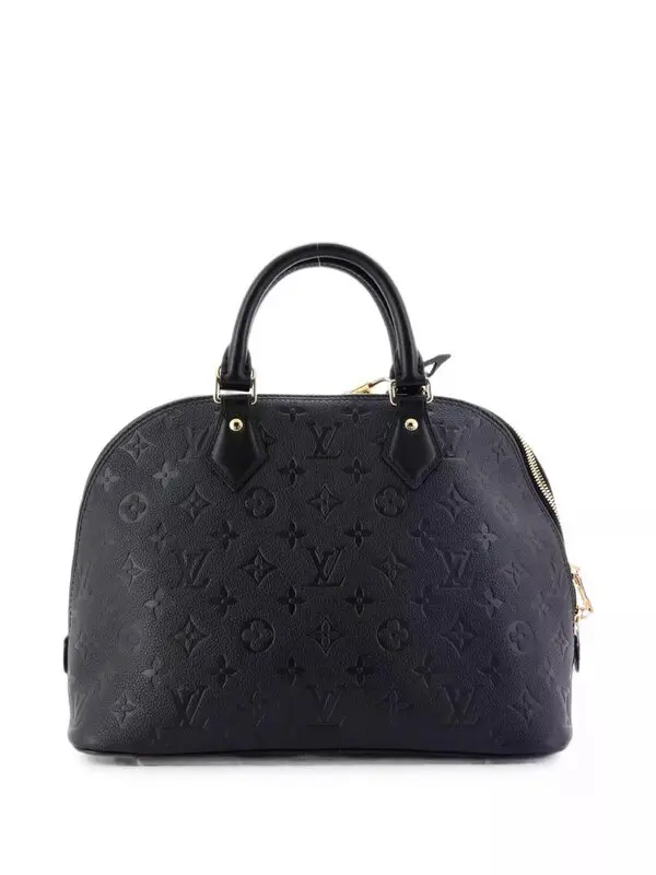 LOUIS VUITTON Alma Handbag Monogram Empreinte Leather Pm Satchel