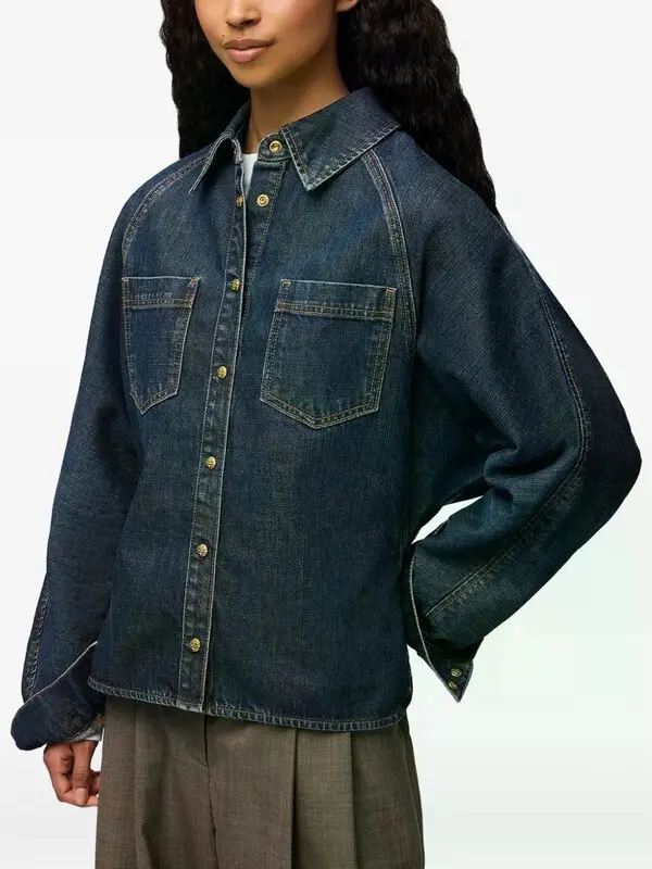 GANNI Textured-denim Jacket