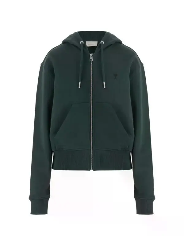 AMI Paris De Coeur Zip-up Hoodie