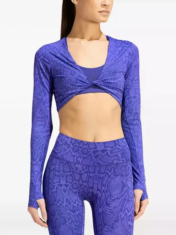 Adidas Primelift Workout Snake Twist-reversible Long-sleeve T-shirt