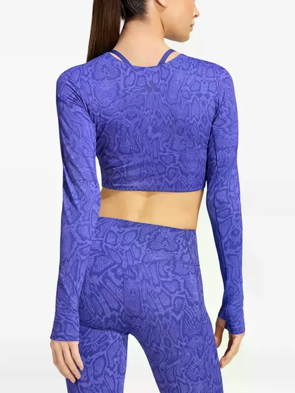 Adidas Primelift Workout Snake Twist-reversible Long-sleeve T-shirt