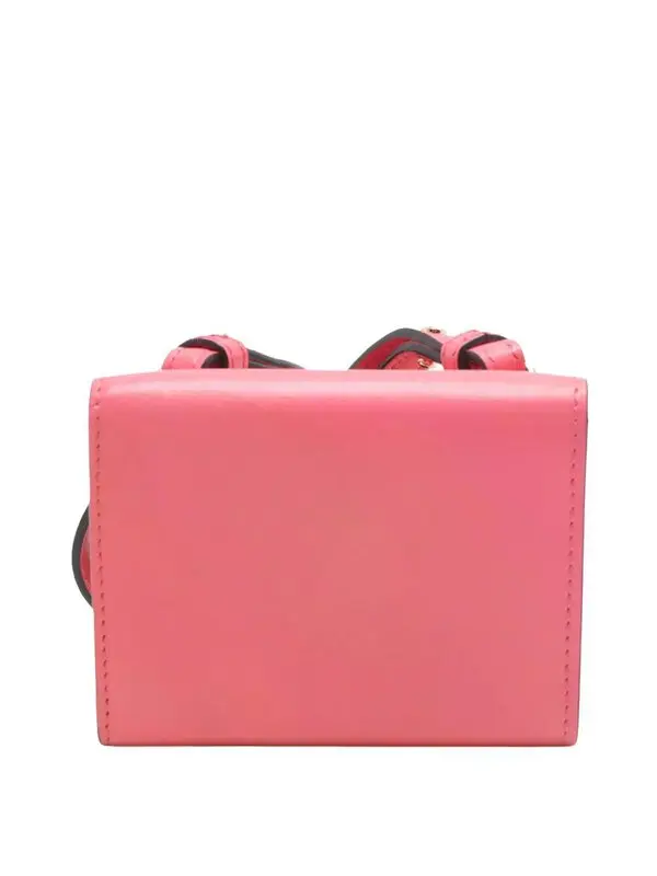 Fendi 2010-2026 Micro Leather Ff Wallet On Strap Crossbody Bag