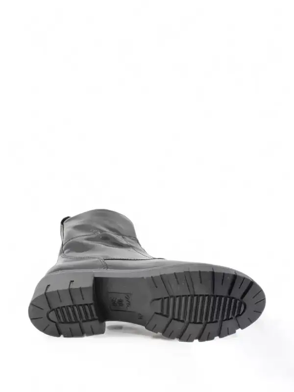 ARA Patent-finish Zip-front Ankle Boots