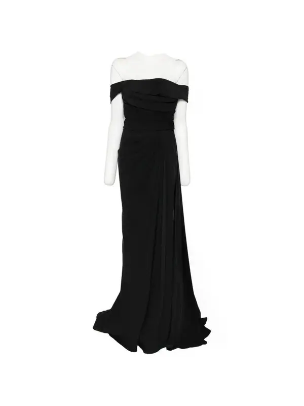 Zuhair Murad Off-shoulder Draped Gown