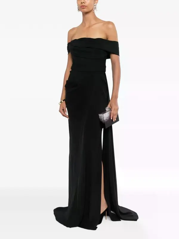 Zuhair Murad Off-shoulder Draped Gown
