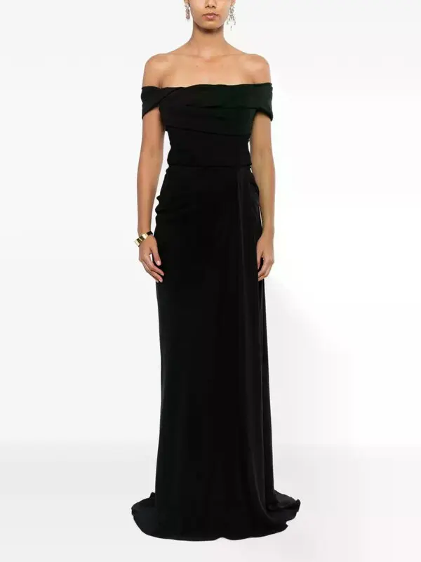 Zuhair Murad Off-shoulder Draped Gown
