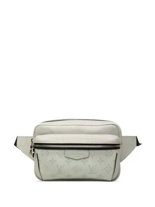 LOUIS VUITTON 2019 Monogram Taigarama Outdoor Bumbag Belt Bag - White