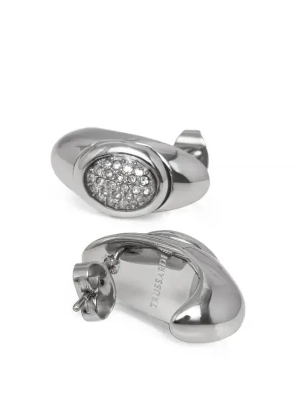 TRUSSARDI Crystal-embellished Chunky Earrings