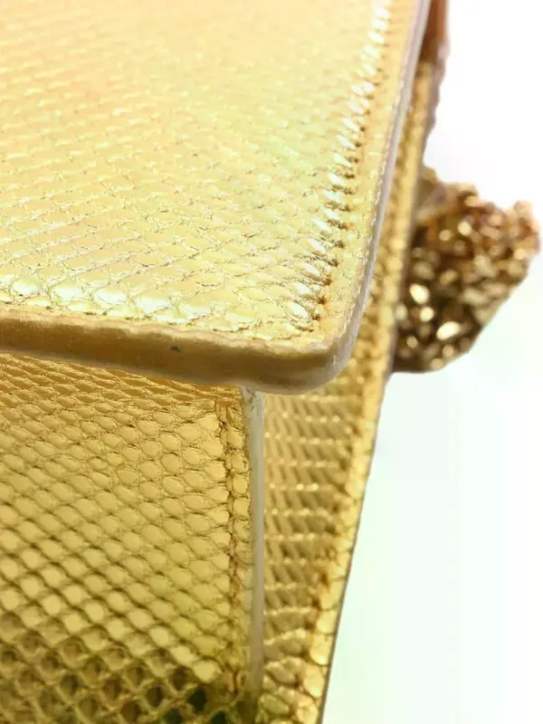 BVLGARI 2010-2026 Lizard Embossed Leather Serpenti Crossbody Bag