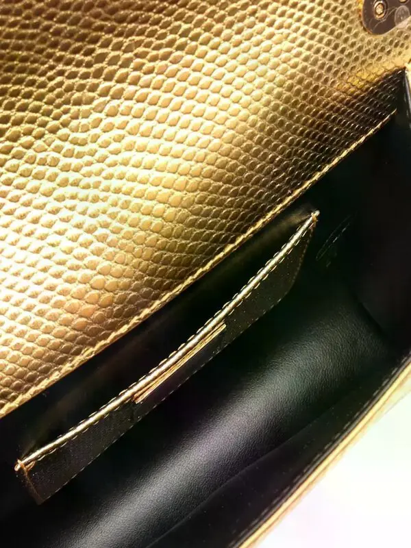 BVLGARI 2010-2026 Lizard Embossed Leather Serpenti Crossbody Bag