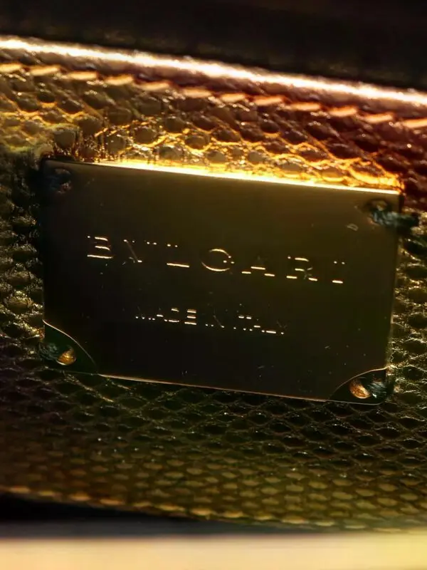 BVLGARI 2010-2026 Lizard Embossed Leather Serpenti Crossbody Bag