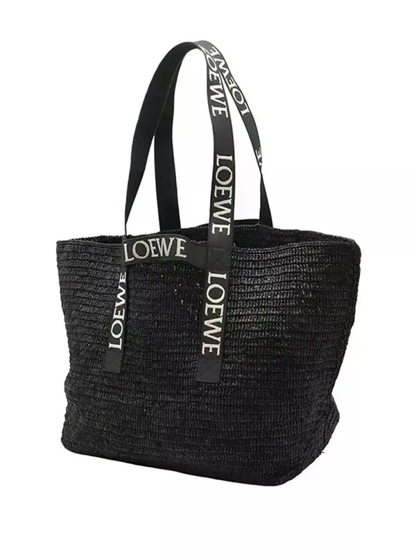 Loewe 2023-2026 Raffia Fold Shopper Tote Bag